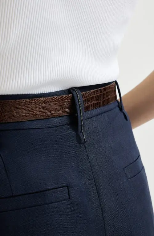Brunello Cucinelli Square Cigarette Trousers - Blue