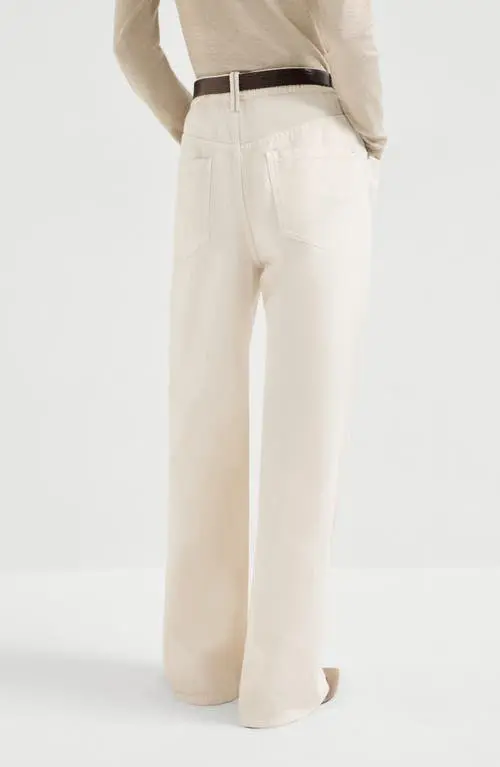 Brunello Cucinelli Wide Leg Trousers - Panama