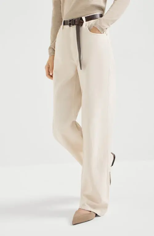 Brunello Cucinelli Wide Leg Trousers - Panama