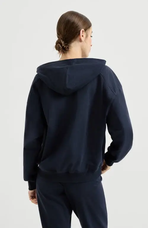 Brunello Cucinelli Lightweight French Terry Sweatshirt - Blue