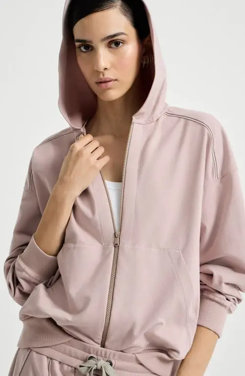 Brunello Cucinelli Lightweight French Terry Sweatshirt - Pink
