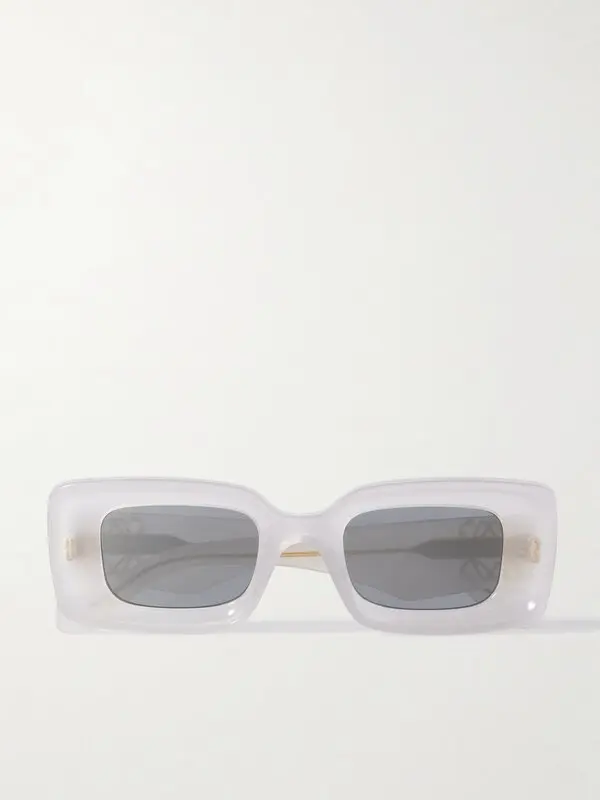 Loewe Anagram Rectangular Sunglasses - White