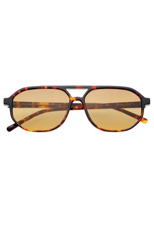 FREYRS EYEWEAR Fenix Aviator Sunglasses - Brown