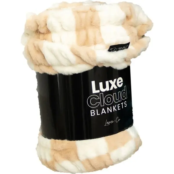 LAREE + CO Luxecloud Blanket - Neutral Check