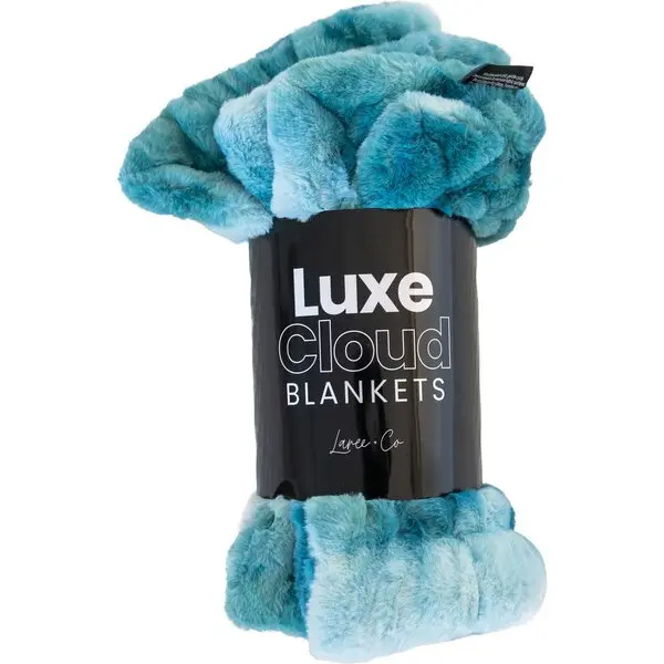LAREE + CO Luxecloud Blanket - Teal Tie-dye