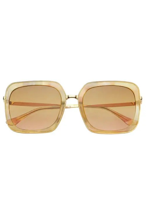 FREYRS EYEWEAR Lulu Oversized Square Sunglasses - Yellow Pearl