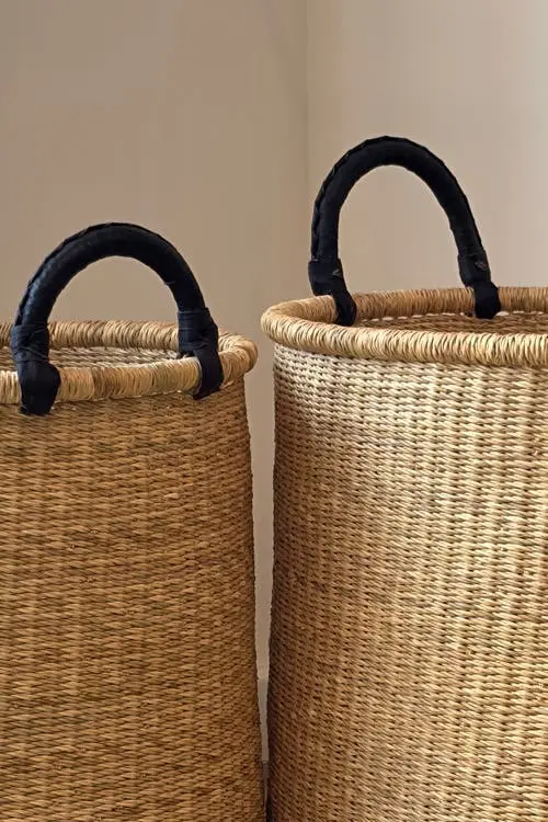 MBARE Handwoven Hamper - Natural