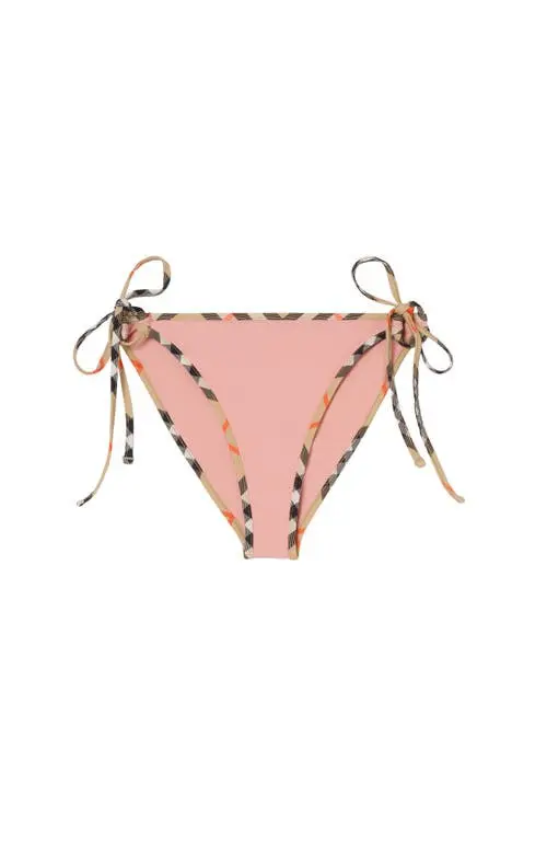 Burberry Check Trim Bikini Briefs - Begonia Pink