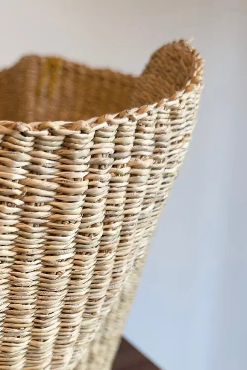 MBARE Handwoven Wave Basket - Natural