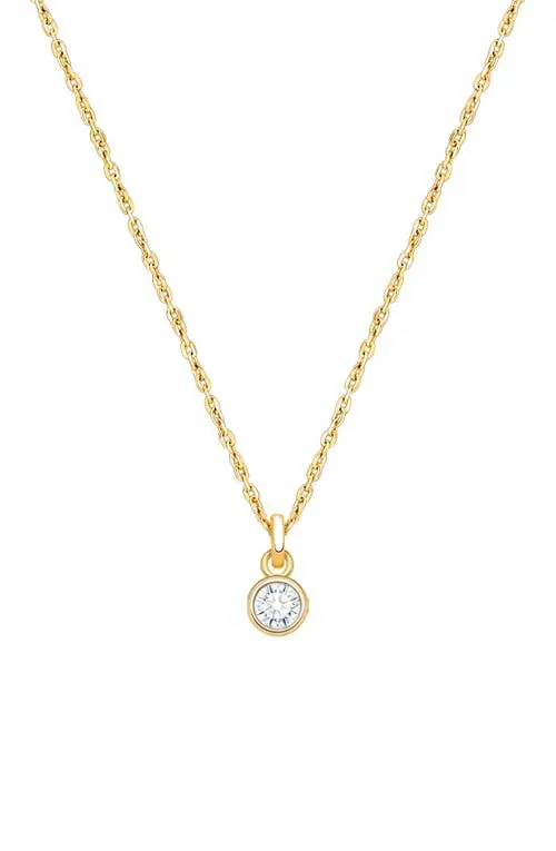 TINY BLESSINGS 14k Gold Birthstone Necklace - April