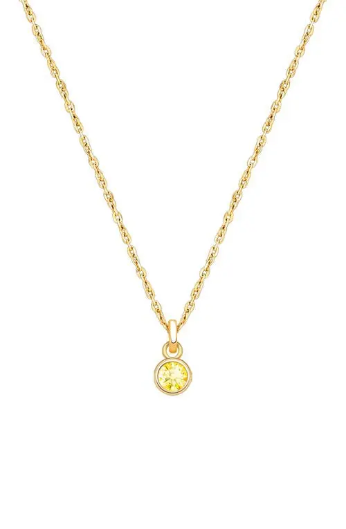 TINY BLESSINGS 14k Gold Birthstone Necklace - November