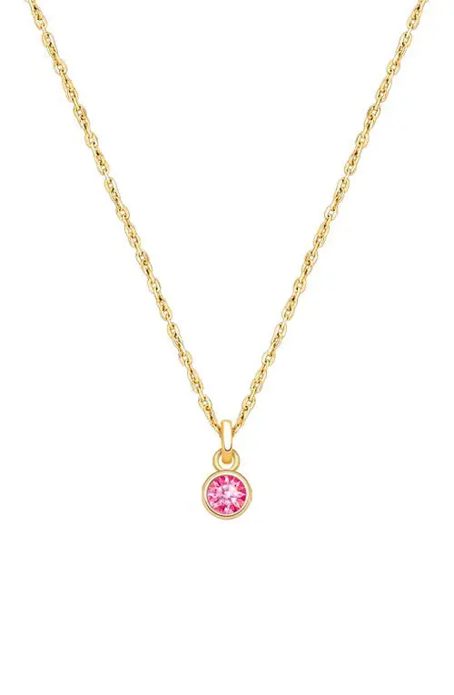 TINY BLESSINGS 14k Gold Birthstone Necklace - October