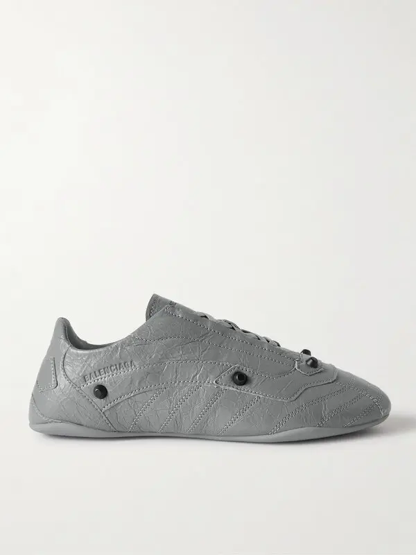 Balenciaga City Studded Leather Sneakers