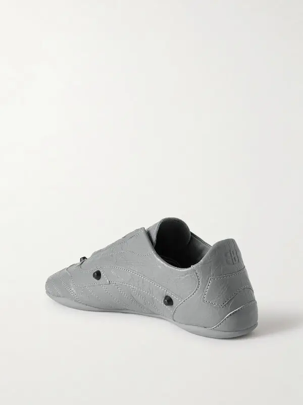 Balenciaga City Studded Leather Sneakers