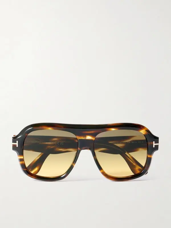 TOM FORD Rhonda Aviator-style Sunglasses - Tortoiseshell