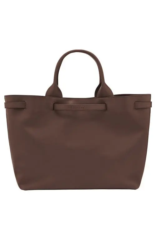 Longchamp Le Roseau Smart Leather Tote - Mocha