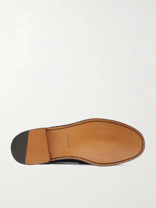 TOM FORD Polished Leather Loafers