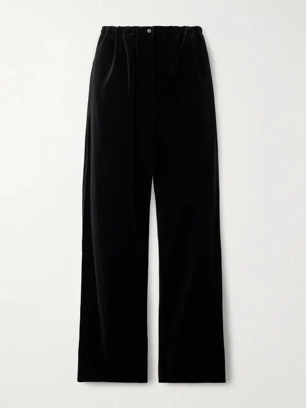 COLLEEN ALLEN Cotton-velvet Relaxed Fit Pants