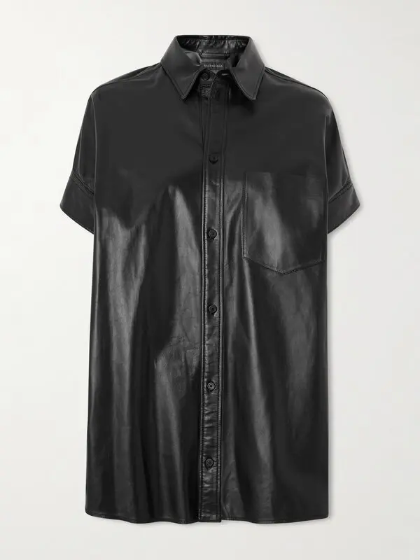 Balenciaga Leather Shirt