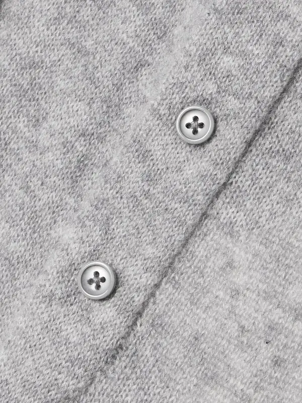 Eterne Cruz Cashmere Wide-leg Pants - Gray