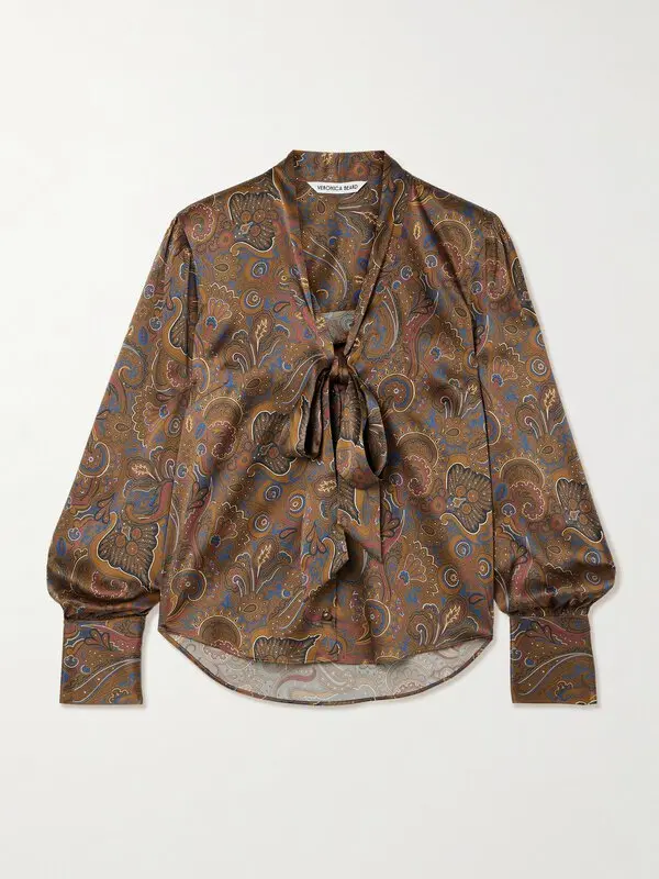 Veronica Beard Francine Paisley-print Silk-blend Blouse