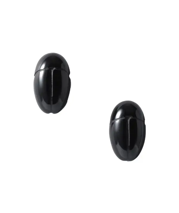 SOPHIE BUHAI Scarab Silver Onyx Earrings - Black