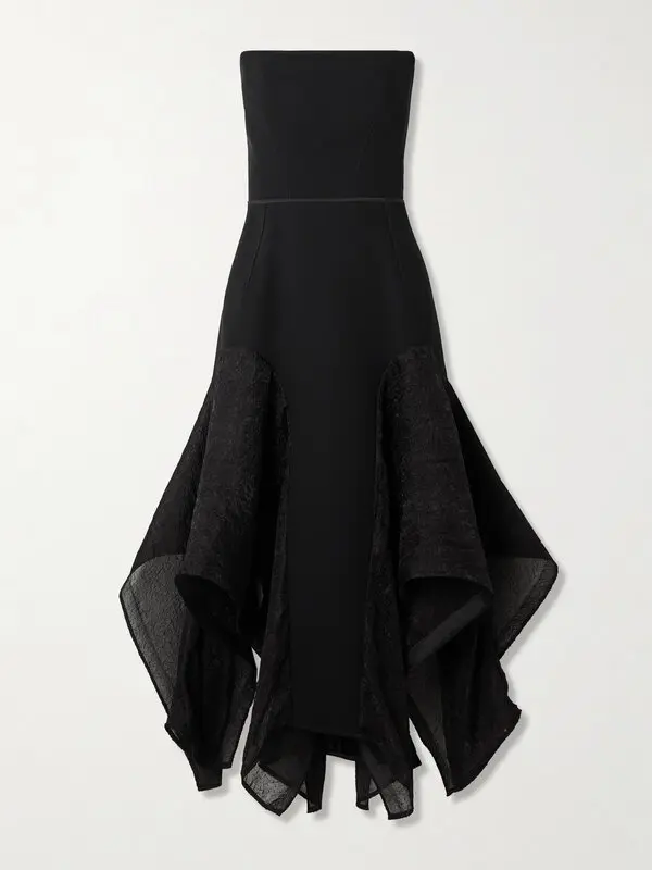 Maticevski Sybil Strapless Asymmetric Dress