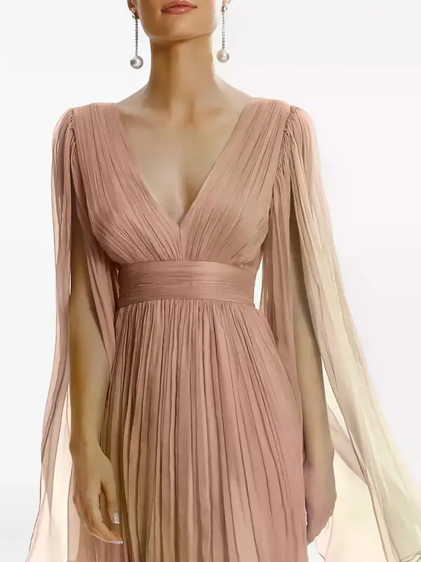 FRAMBOISE Palmer Cape-sleeve Mini Dress