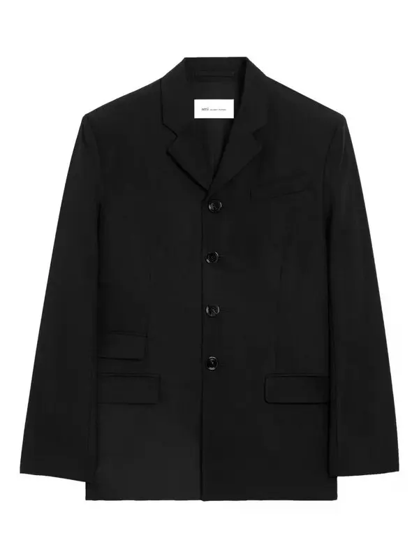 AMI Paris New Wool Single Breasted Straight Jacket
