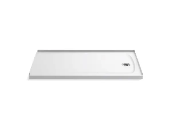 KOHLER Ballast 60" X 32" Alcove Shower Base, Right Drain - One-color