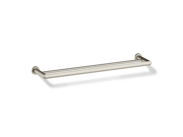 KOHLER Kumin 24" Double Towel Bar - Vibrant Brushed Nickel