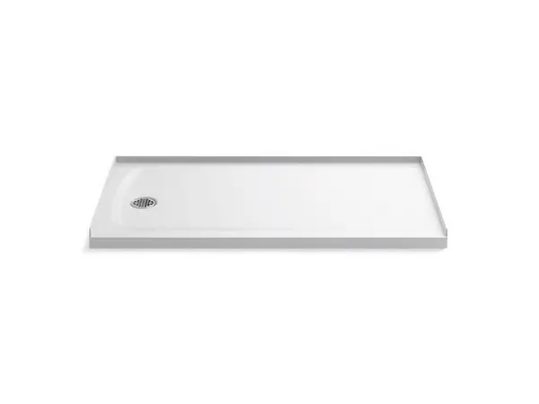 KOHLER Ballast 60" X 32" Alcove Shower Base, Left Drain - One-color
