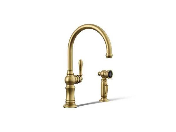 KOHLER Artifacts Single-handle Kitchen Sink Faucet With Two-function Sprayhead - One-color