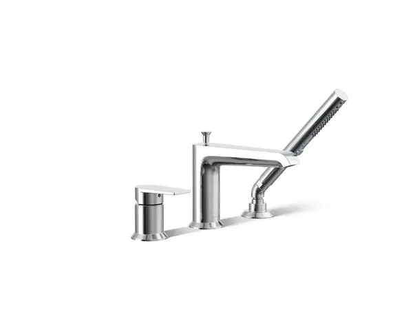 KOHLER Hint Deck-mount Bath Faucet With Handshower - Polished Chrome