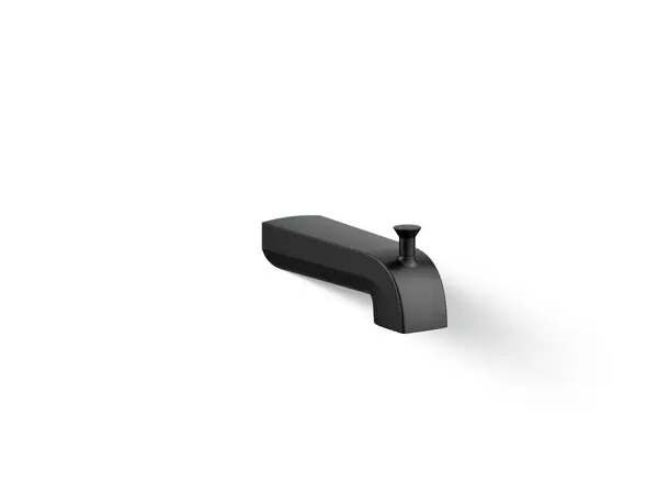 KOHLER Pitch Wall-mount Diverter Bath Spout - Matte Black