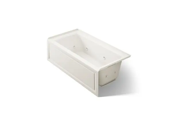 KOHLER Archer 60" X 30" Alcove Heated Whirlpool Bath, Right Drain - One-color