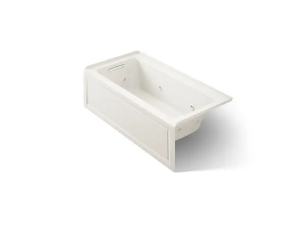 KOHLER Archer 60" X 30" Alcove Whirlpool Bath, Left Drain - One-color