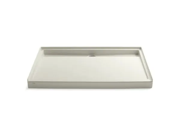 KOHLER Groove 60" X 42" Alcove Shower Base, Rear Center Drain - One-color