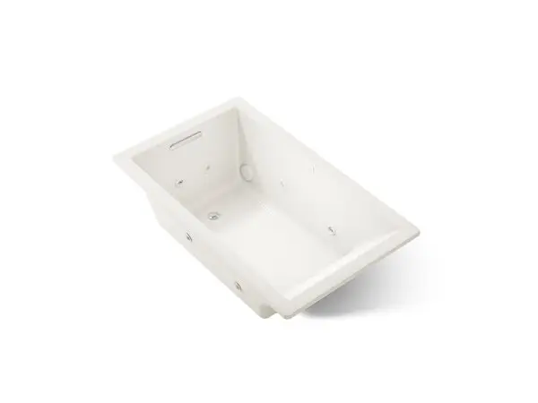 KOHLER Underscore 60" X 36" Drop-in Heated Whirlpool Bath - One-color