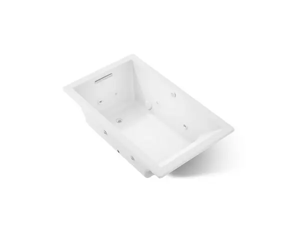 KOHLER Underscore 60" X 36" Drop-in Heated Bubblemassage Air Bath With Whirlpool - One-color