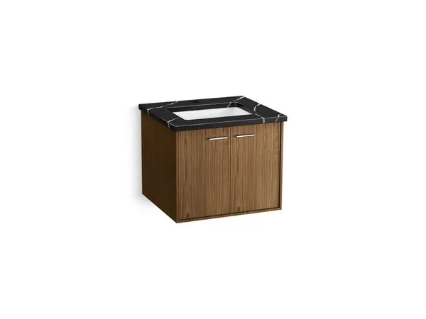 KOHLER Jute 24" Wall-hung Bathroom Vanity Cabinet With Sink And Quartz Top - One-color