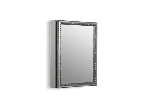 KOHLER 15" W X 26" H Aluminum Single-door Medicine Cabinet With Mirrored Door, Beveled Edges - Not Applicable