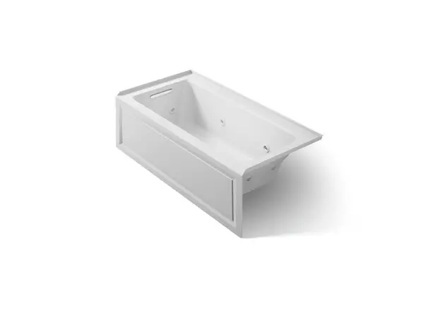 KOHLER Archer 60" X 30" Alcove Heated Whirlpool Bath, Left Drain - One-color
