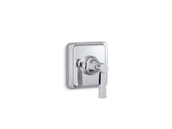 KOHLER Pinstripe Pure Mastershower Volume Control Valve Trim With Lever Handle - Polished Chrome