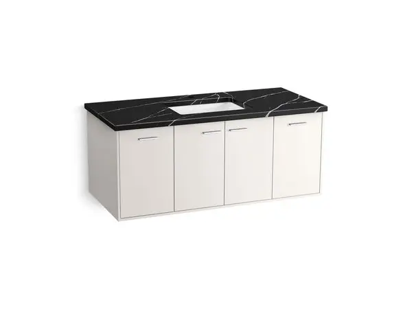 KOHLER Jute 48" Wall-hung Bathroom Vanity Cabinet With Sink And Quartz Top - One-color