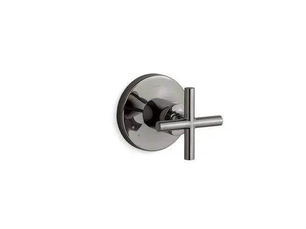 KOHLER Purist Mastershower Volume Control Valve Trim With Cross Handle - Vibrant Titanium