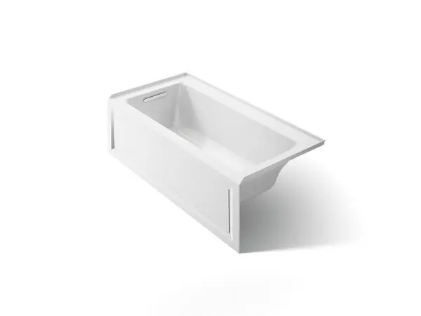 KOHLER Archer 60" X 30" Alcove Bath With Bask Heated Surface, Alcove Left Drain - One-color