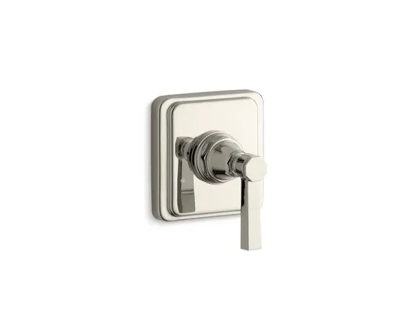 KOHLER Pinstripe Pure Mastershower Transfer Valve Trim Lever Handle - Vibrant Polished Nickel