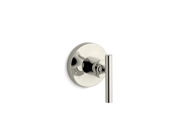 KOHLER Purist Mastershower Volume Control Valve Trim With Lever Handle - Vibrant Polished Nickel