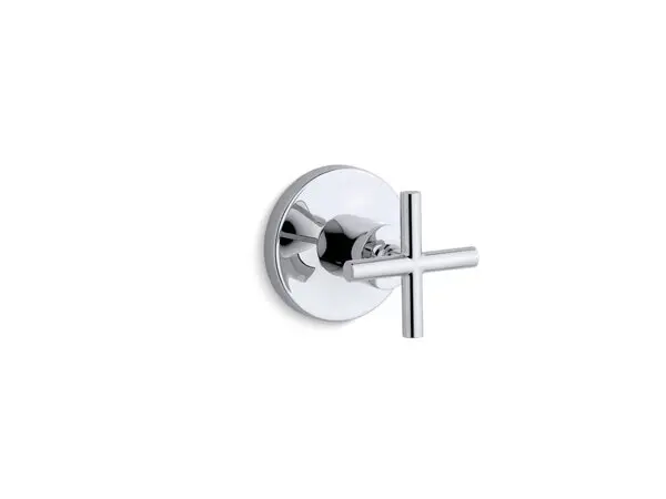 KOHLER Purist Mastershower Transfer Valve Trim With Cross Handle - Polished Chrome